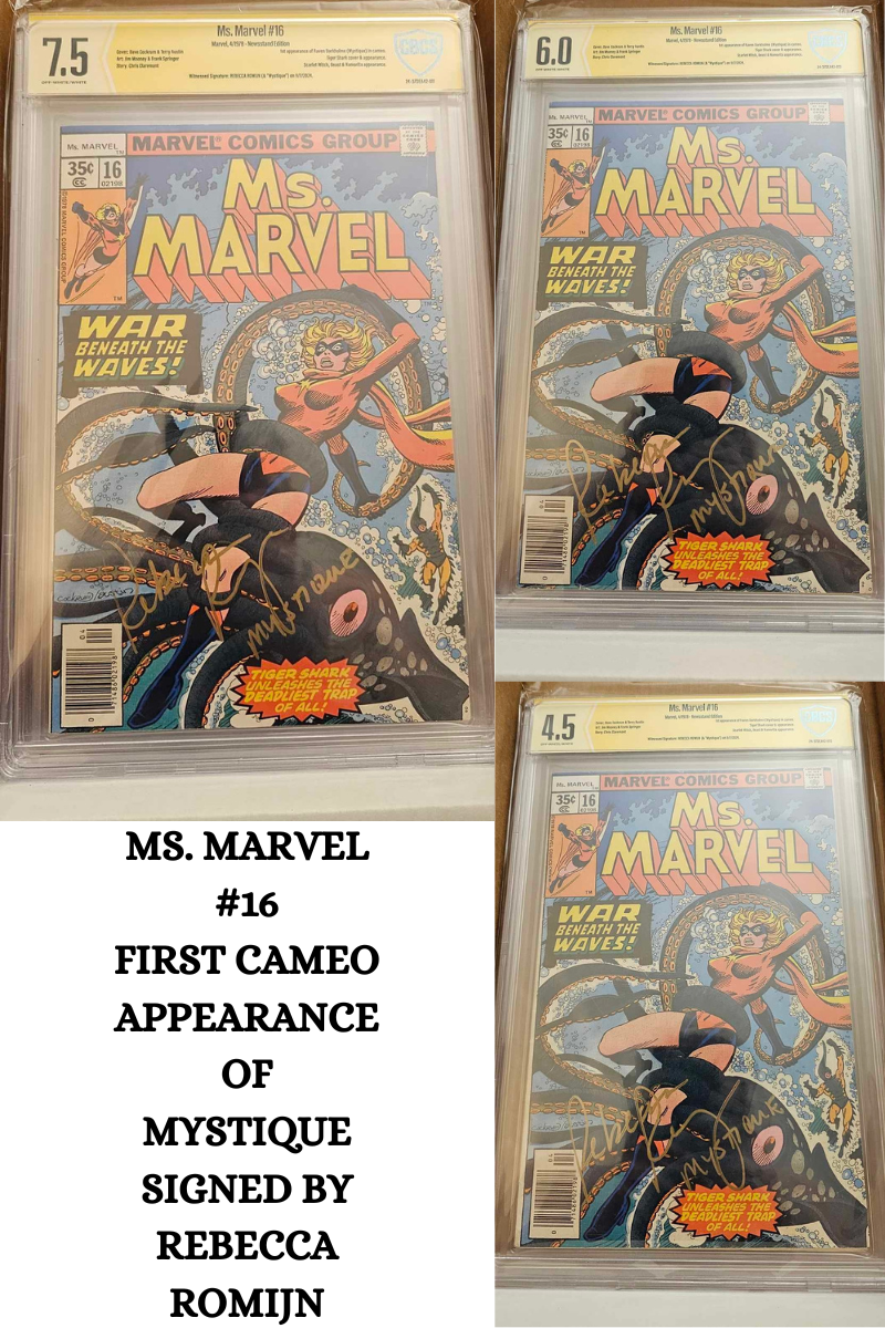 MS. MARVEL #16 SIGNED BY REBECCA ROMIJN | SR Comics International, LLC