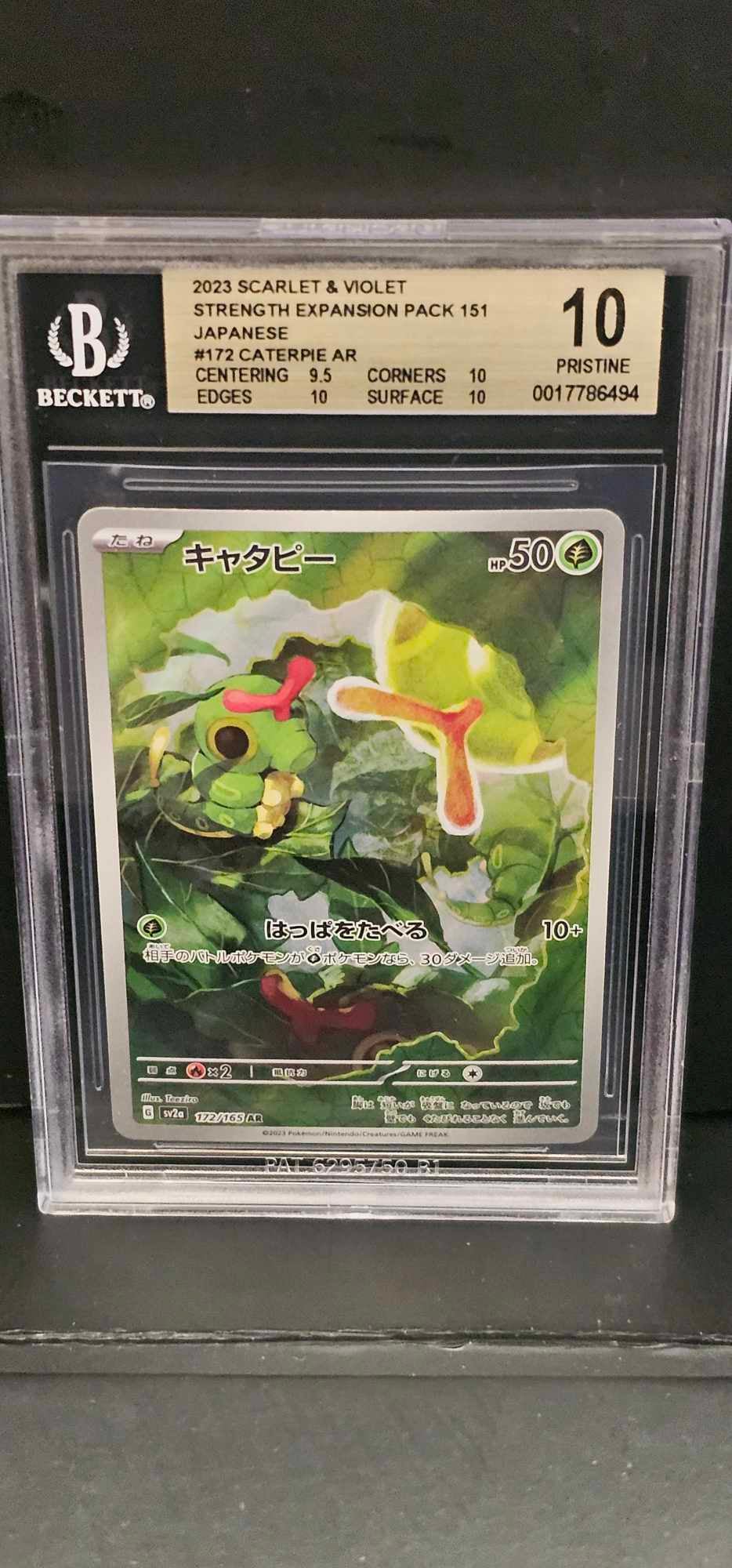 CATERPIE -- JAPANESE -- BECKETT GRADE 10 | SR Comics International, LLC
