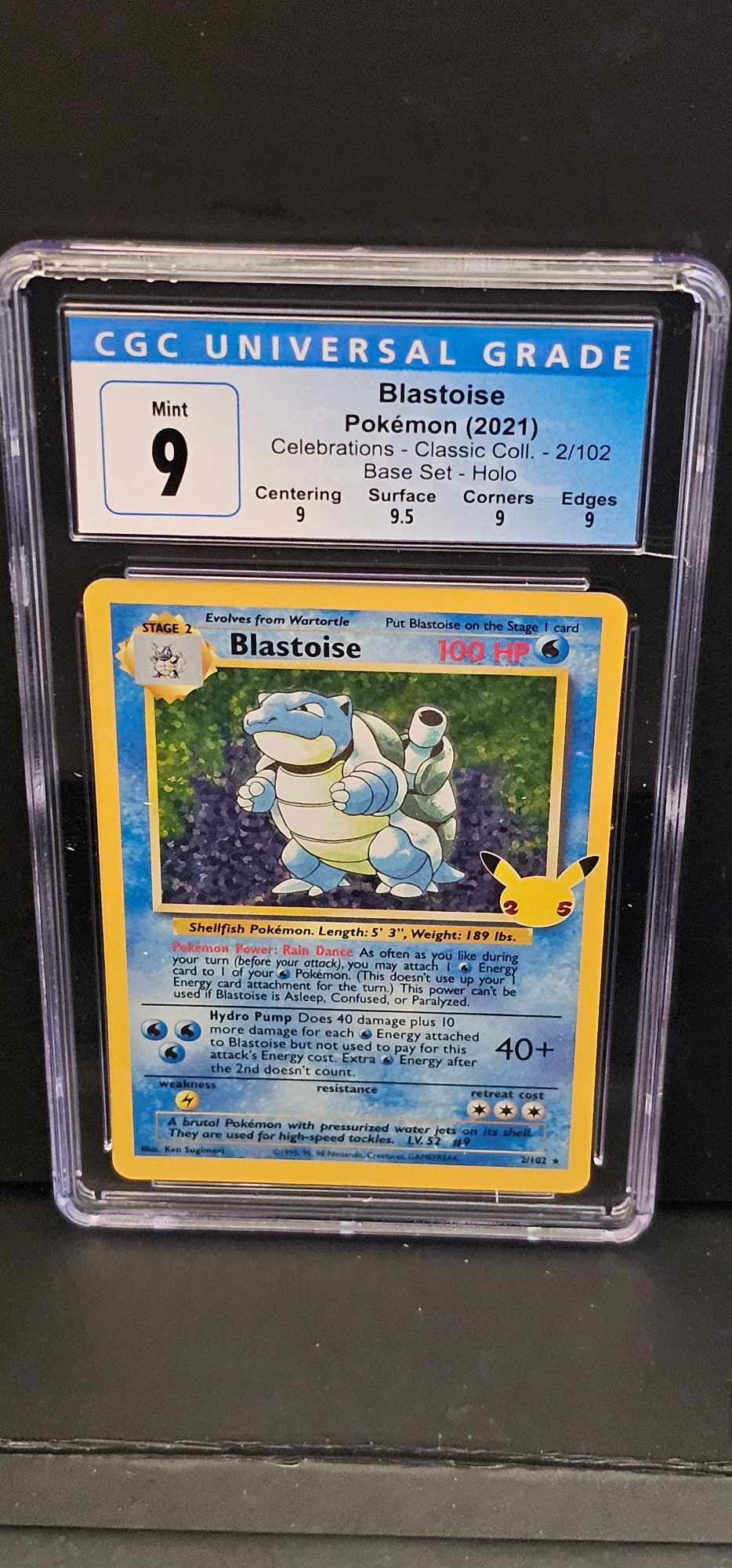 BLASTOISE -- CGC GRADE 9 | SR Comics International, LLC